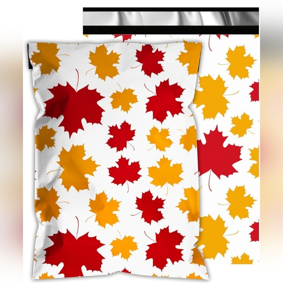 Office | Fall Leaves Self Sealing Poly Mailer Bags 1 X 13 10 Ct | Poshmark